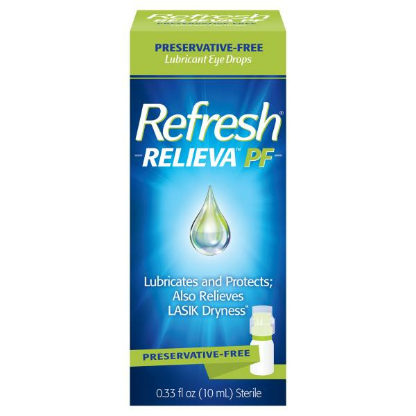 Refresh Relieva PF Preservative-Free Artificial Tears Lubricant Eye ...