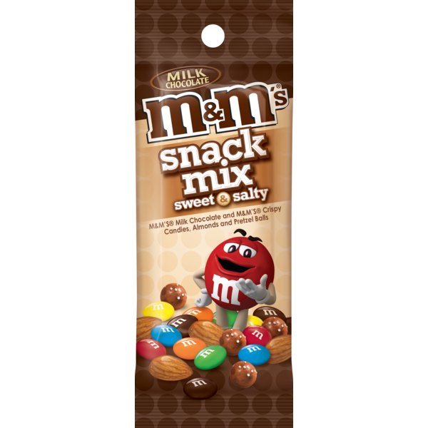 M&M's Milk Chocolate Snack Mix Sweet & Salty Single Size (1.75 oz ...
