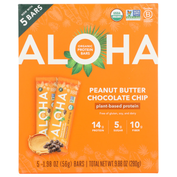 Sprouts Farmers Market Aloha Protein Bars, Peanut Butter Chocolate Chip ...