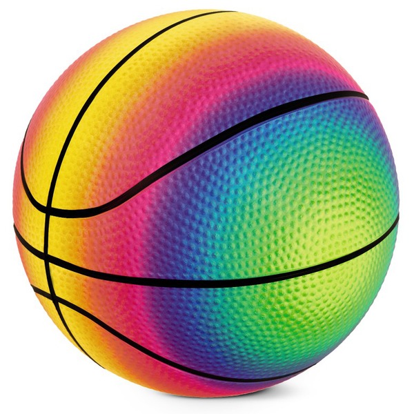 ALDI Hedstrom Rainbow Playground Ball With Basketball Lines Same-Day ...