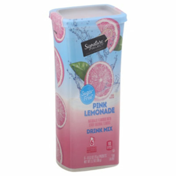 Safeway Signature SELECT Drink Mix, Pink Lemonade, Packets Pickup ...