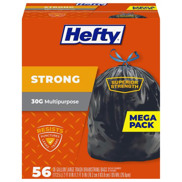 Hefty Multipurpose Large Trash Drawstring Bags Same-Day Delivery or ...