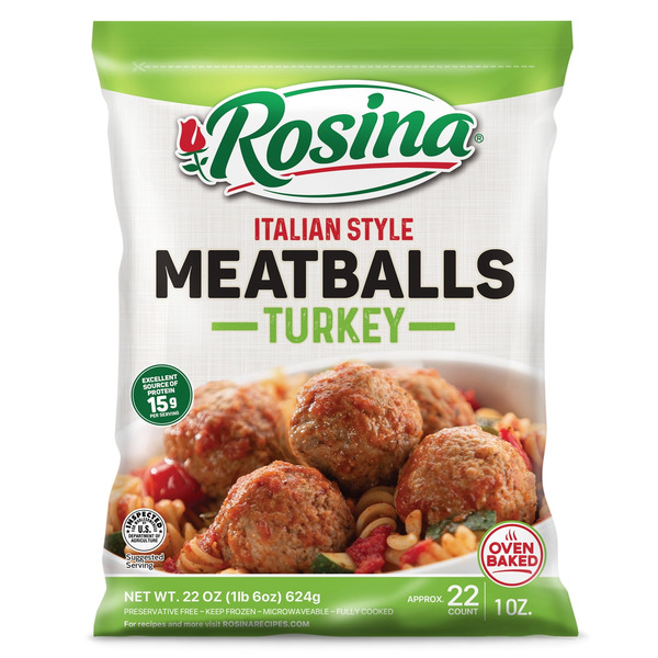 Walmart Rosina Meatballs, Turkey, Italian Style Same-Day Delivery ...