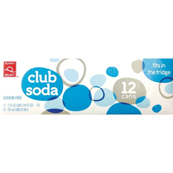 Sunny Select Club Soda, 12 Pack Same-Day Delivery or Pickup | Lucky ...