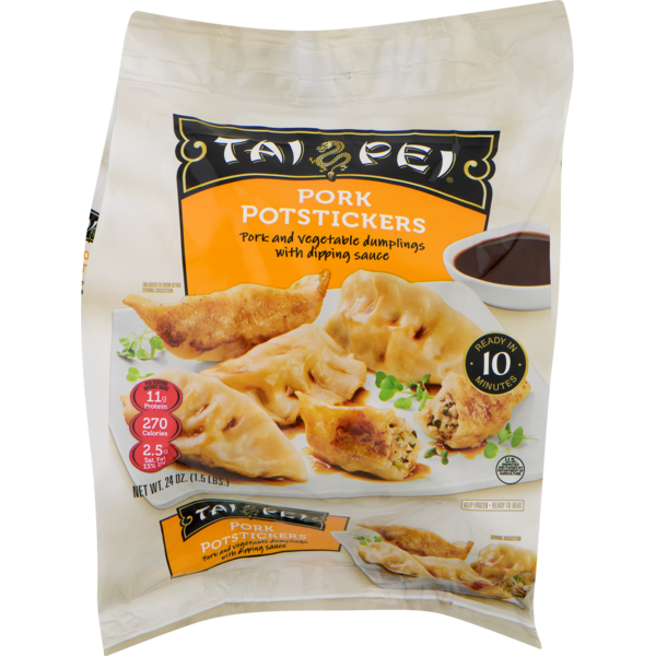 Tai Pei Pork Potstickers Frozen Asian Appetizers (24 oz) - Instacart
