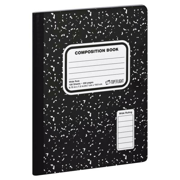 Top Flight Composition Book, College Rule, 100 Sheets Same-Day Delivery ...
