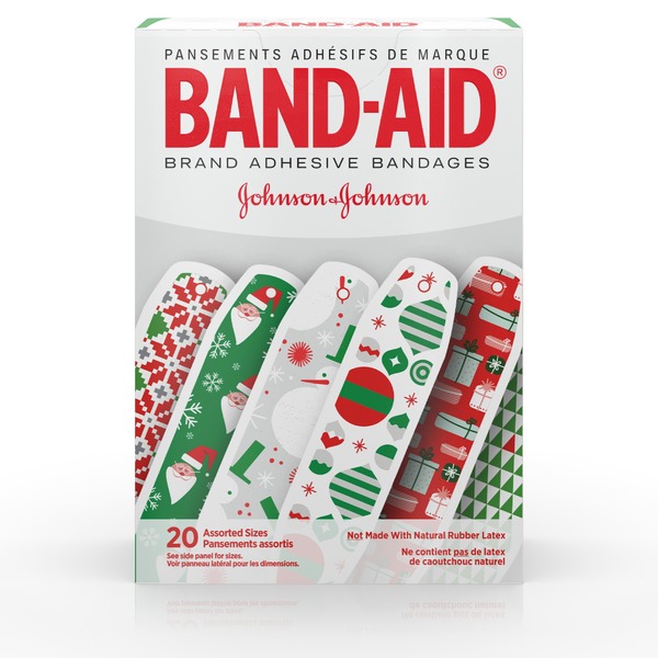 Band Aid Brand Adhesive Bandages Featuring Holiday Designs, Assorted ...