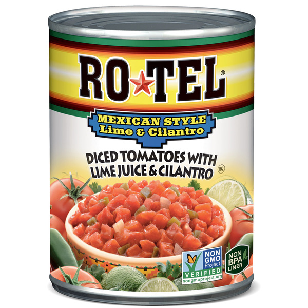 RO*TEL Mexican Style Lime & Cilantro Diced Tomatoes with Lime Juice ...