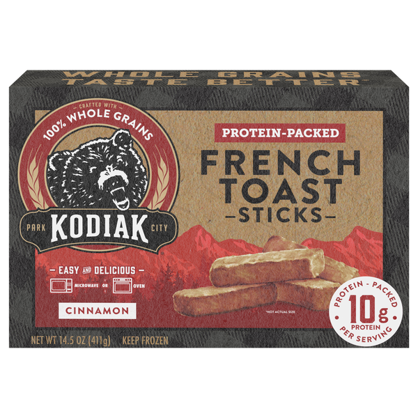 Food Lion Kodiak French Toast Sticks, Protein-Packed, Cinnamon Same-Day ...