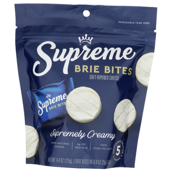 Supreme Brie Bites, Soft-Ripened Cheese, Supremely Creamy Same-Day ...