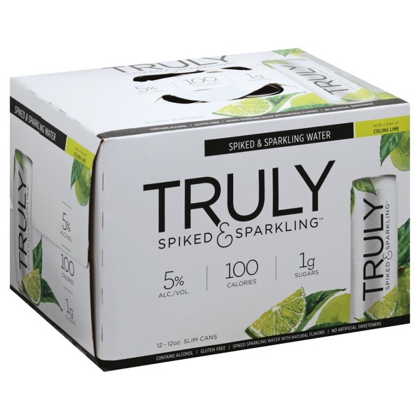 TRULY Hard Seltzer Lime, Spiked & Sparkling Water (12 fl oz) - Instacart