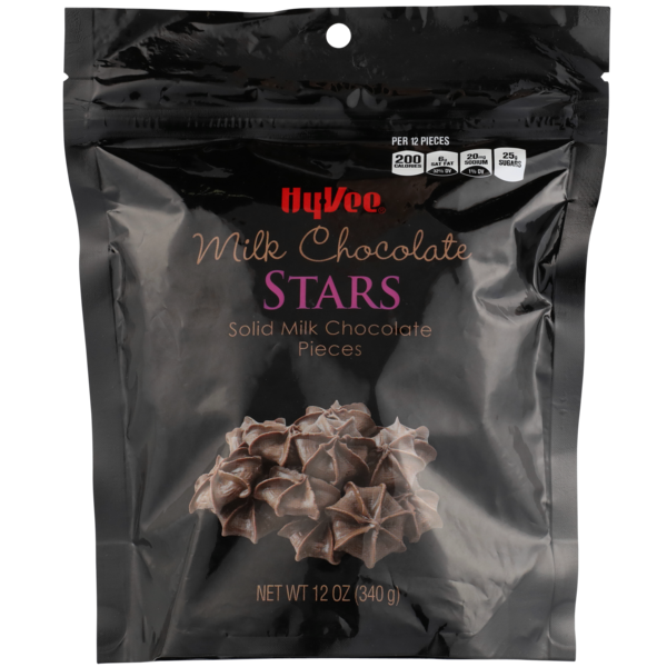 Hy-Vee Milk Chocolate Stars (12 oz) - Instacart