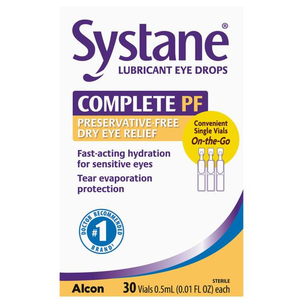 SYSTANE Complete PF Preservative-Free Lubricant Eye Drops Same-Day ...