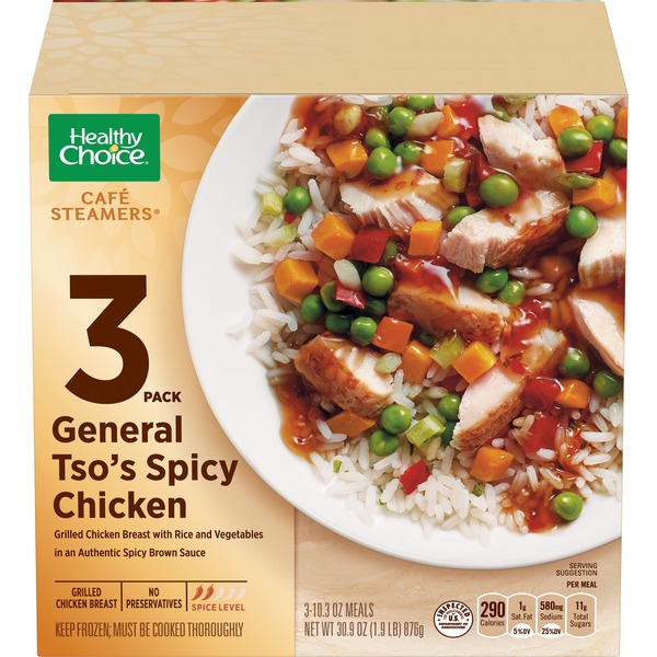 Healthy Choice Cafe Steamers General Tso Spicy Chicken (30.9 oz ...