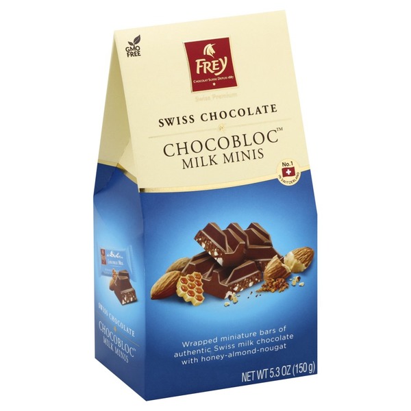 Frey Vineyards Milk Chocolate, Swiss, with Honey-Almond-Nougat, Milk ...