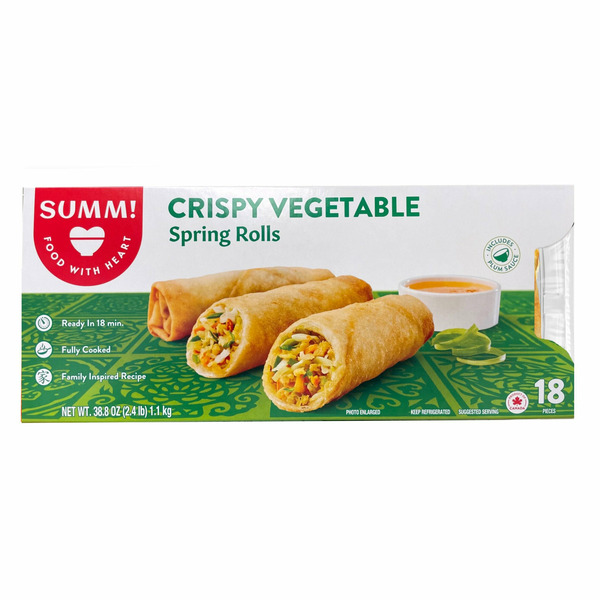 Summ! Vegetable Spring Roll, 18-count Same-Day Delivery | Costco