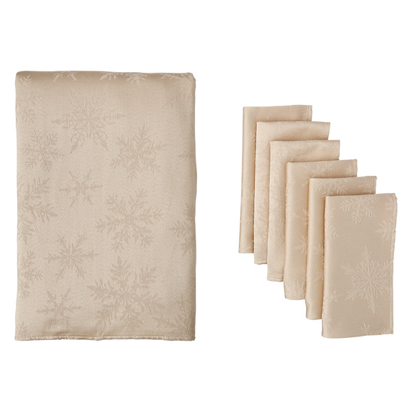 ALDI Huntington Home 60” x 104” Cream Tablecloth Same-Day Delivery or ...