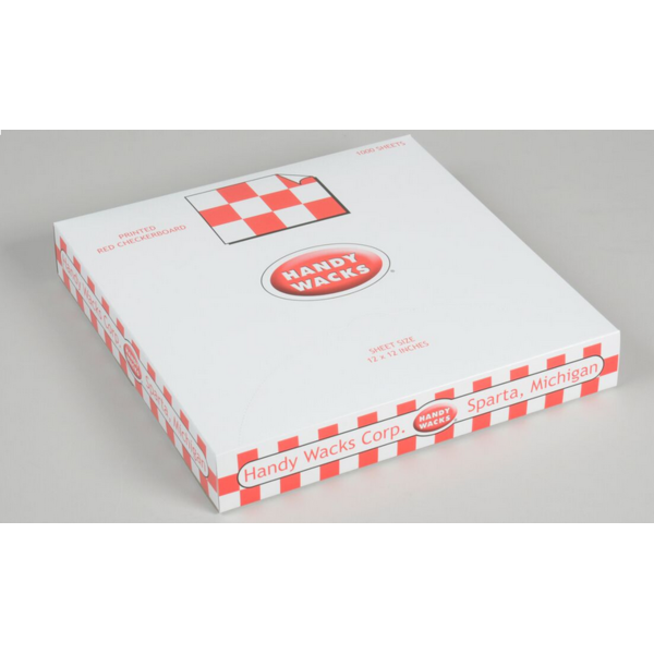 Handy Wacks-12x12 Red Check Delicatessen Paper Wax - 1000 ct Delivery ...