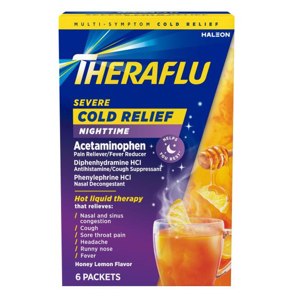 Theraflu Nighttime Severe Cold Relief Powder Same-Day Delivery or ...