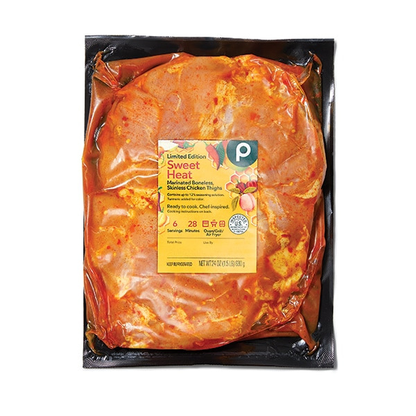 Publix Chicken Thighs, Marinated, Sweet Heat, Boneless, Skinless Same ...