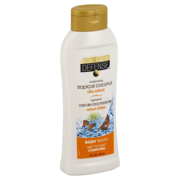 Daily Defense Body Wash, Tropical Coconut, Moisturizing (15 oz) - Instacart