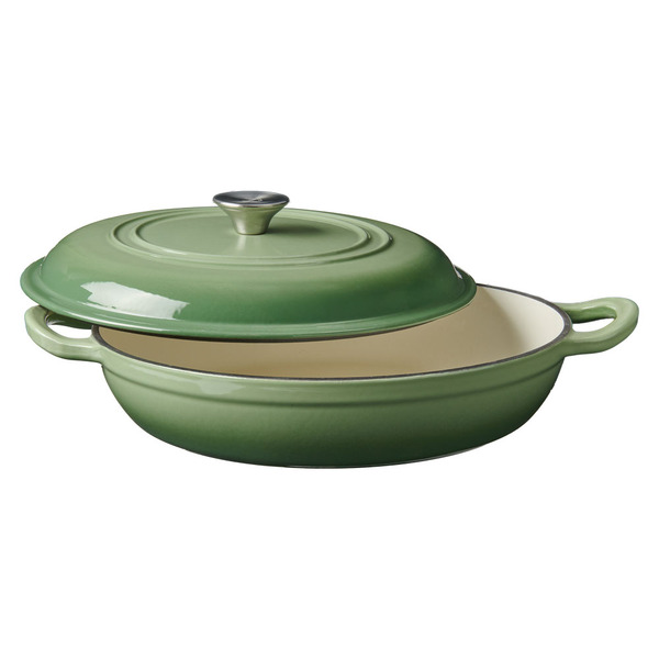 Crofton Cast Iron Braiser, Green Same-Day Delivery or Pickup | ALDI