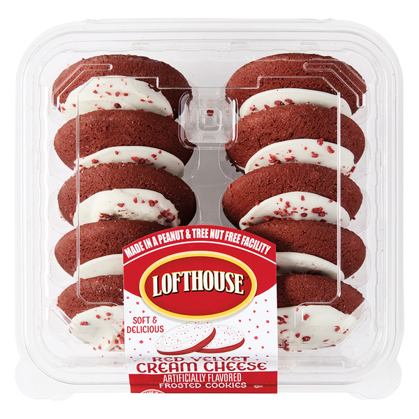 ALDI Lofthouse Red Velvet Frosted Sugar Cookies Same-Day Delivery or ...
