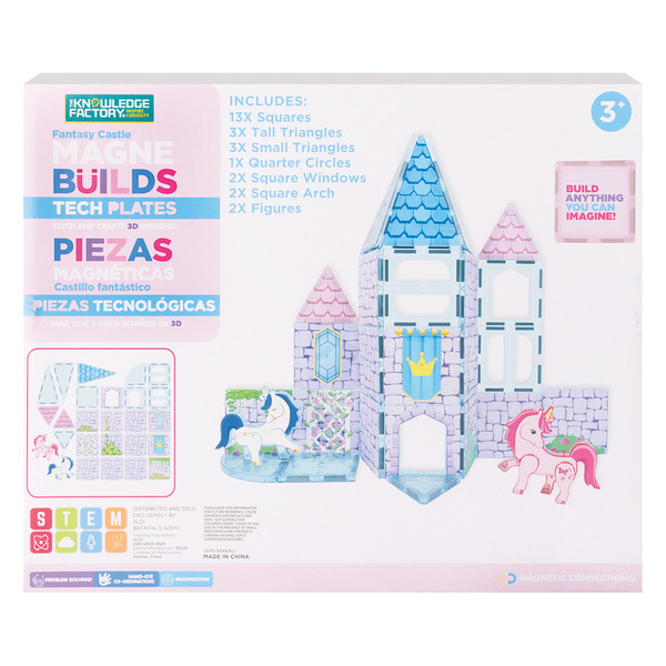 The Knowledge Factory Fantasy Castle Themed Magnetic Tiles Same-Day ...