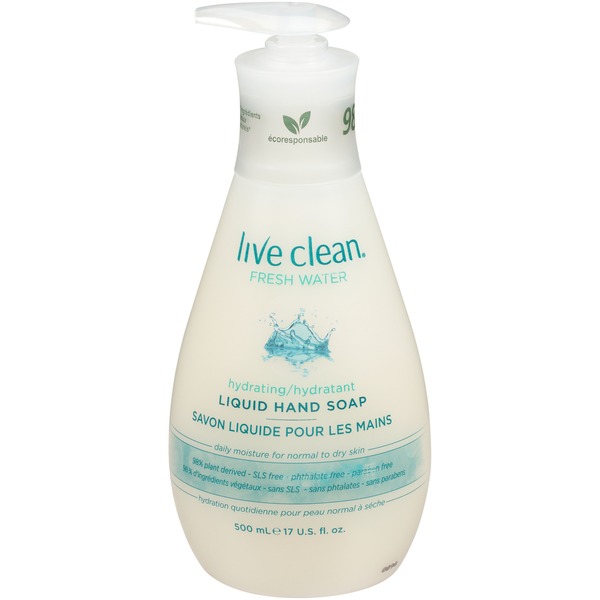 Live Clean Fresh Water Hydrating Liquid Hand Soap (500 ml) - Instacart