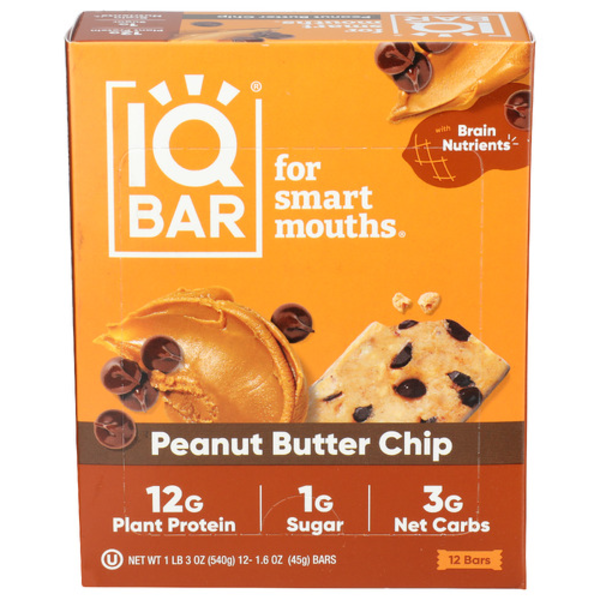 Sprouts Farmers Market IQBAR Peanut Butter Chip, Keto, Vegan, Protein ...
