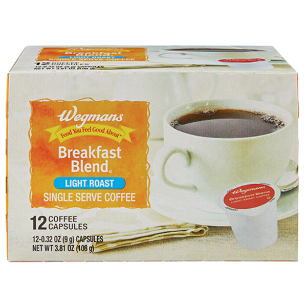 Wegmans Wegmans Food You Feel Good About Breakfast Blend, Light Roast, Single Serve Coffee ...