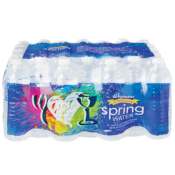 Wegmans Wegmans Food You Feel Good About Spring Water, 35 bottles ...