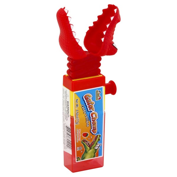 Kidsmania Gator Chomp, Candy Lollipop, Strawberry (0.6 oz) - Instacart