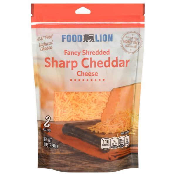 Food Lion Food Lion Fancy Shredded Cheese, Sharp Cheddar Same-Day ...