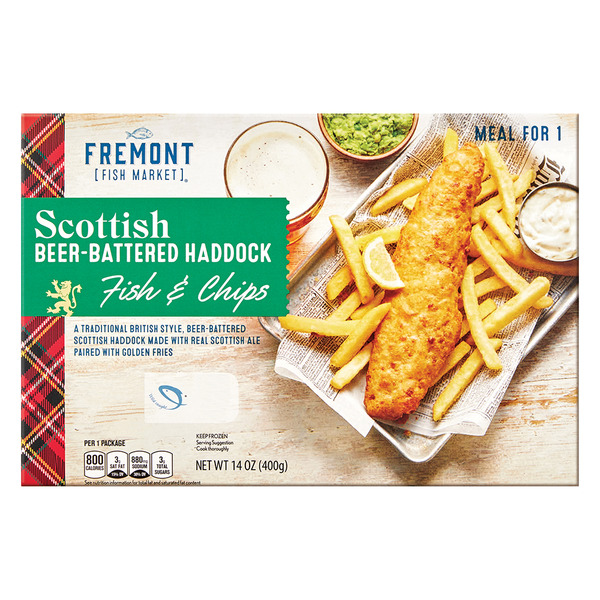 ALDI Fremont Fish Market Beer Battered Haddock Fillet & Chips Same-Day ...