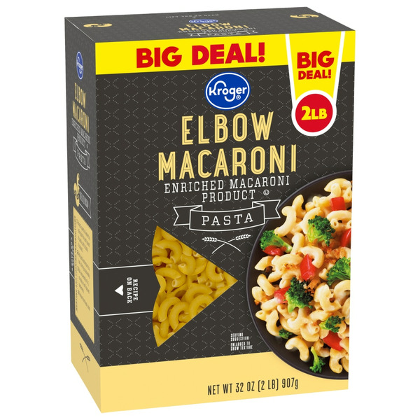 Kroger Kroger Enriched Macaroni Product Pasta, Elbow Macaroni Same-Day ...