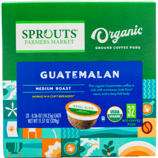 Sprouts Organic Guatemalan Coffee Pods Same-Day Delivery or Pickup ...