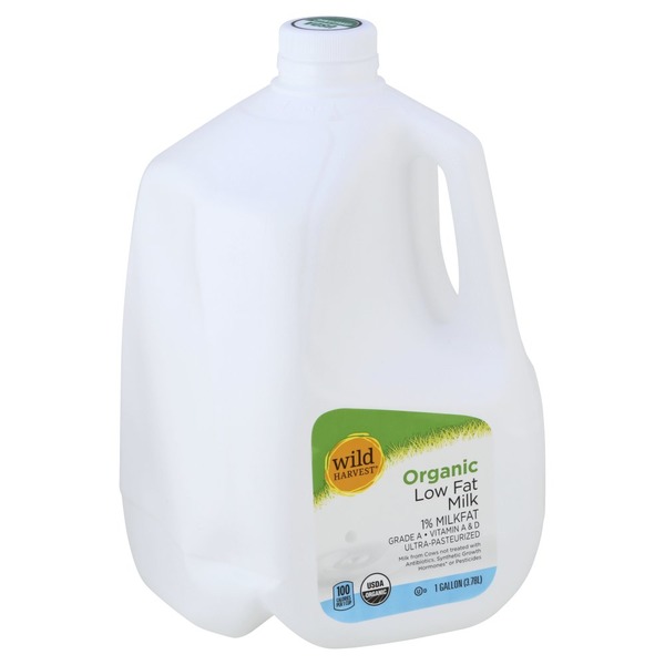 Wild Harvest Milk, Organic, Low Fat, 1% Milkfat (1 gal) - Instacart