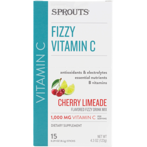 Sprouts Cherry Limeade Fizzy Vitamin C Drink Mix Case 15 Pack Same-Day ...