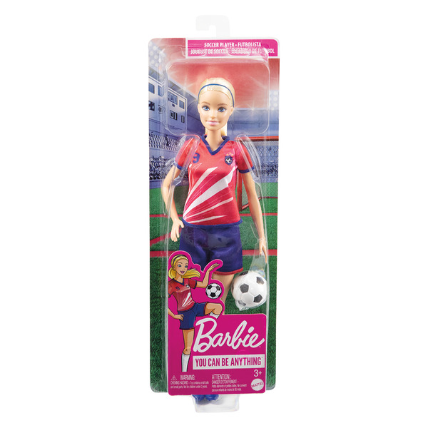 ALDI Barbie Soccer Doll, Blonde, #9 Uniform, Soccer Ball, Cleats, Socks ...