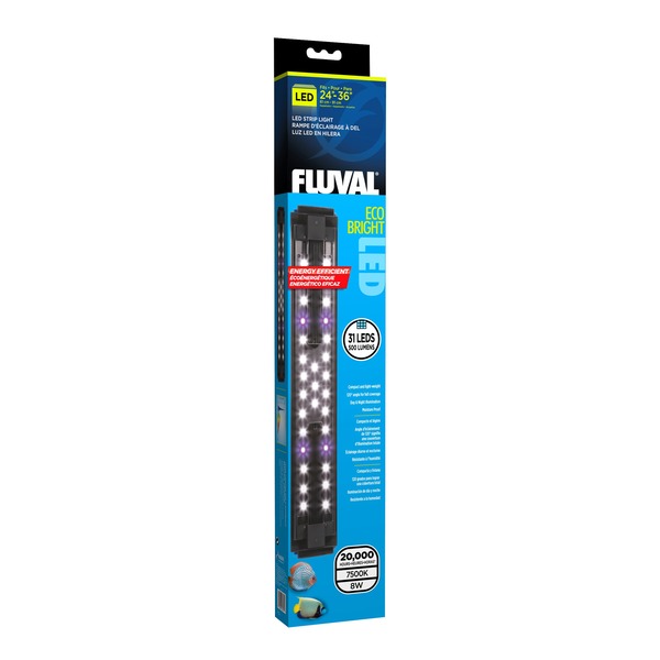 Fluval Eco Bright LED Aquarium Strip Light Adjustable From 24" 36 ...