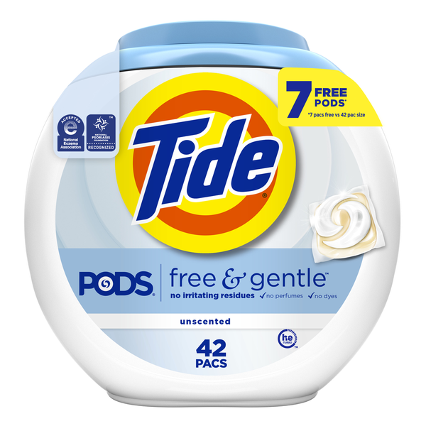 Tide PODS Free & Gentle Laundry Detergent Soap Pacs Same-Day Delivery | Family Dollar
