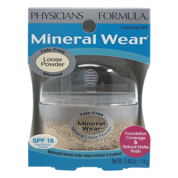 Physicians Formula Mineral Wear Talc-Free Loose Powder Translucent ...