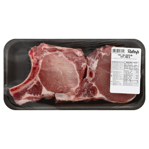 Raley's Raley's Bone-In Pork Loin Center Cut Rib Chops Same-Day ...