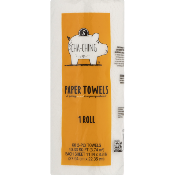 Cha Ching Cha Ching Paper Towels, Roll (60 ct) - Instacart