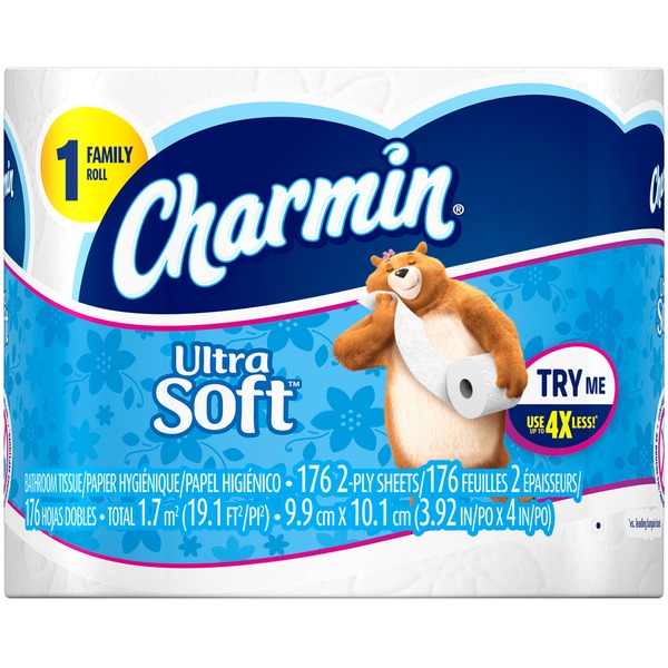Charmin Ultra Charmin Ultra Soft Toilet Paper 1 Family Roll Toilet ...