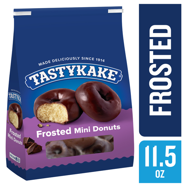 Tastykake Frosted Mini Donuts, Shareable Frosted Donuts, 11.5 oz Bag ...