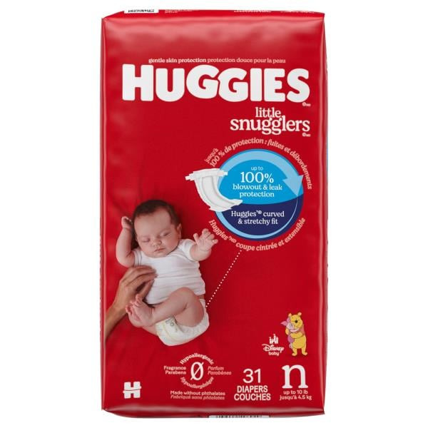 Huggies Little Snugglers Baby Diapers, Size Newborn (up to 10 lbs) Same-Day Delivery or Pickup ...