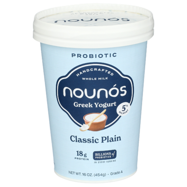 Nounos Classic Plain Whole Milk Handcrafted Greek Yogurt Same-Day ...