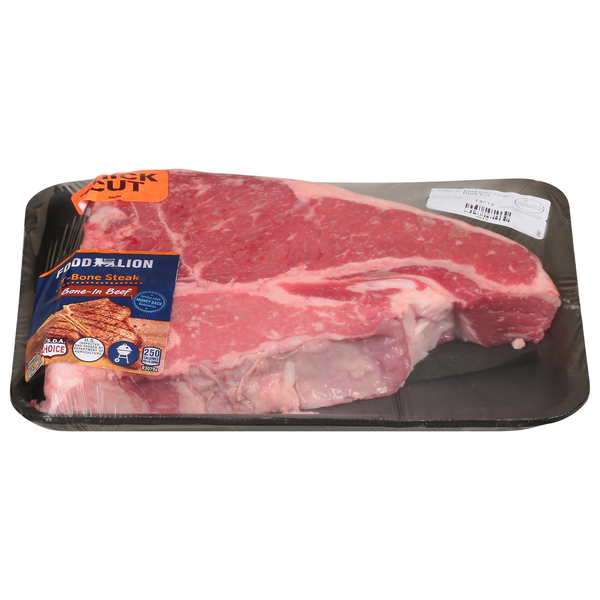 Food Lion Beef Loin Thick Cut T-Bone Steak Same-Day Delivery or Pickup ...